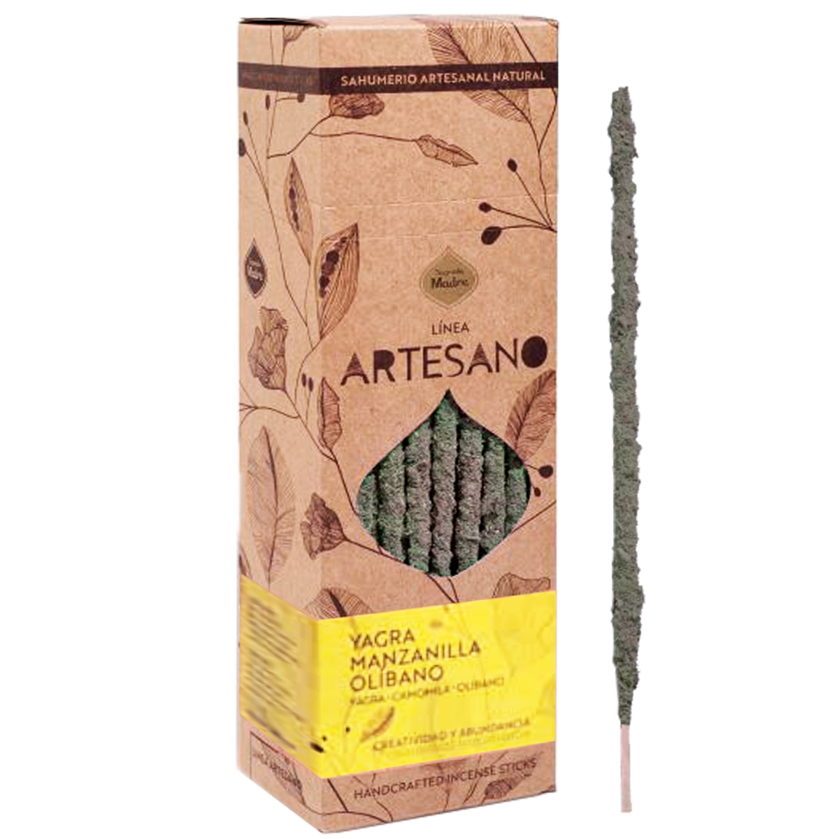 Sahumerio Artesano Natural – Yagra Manzanilla Olíbano – Paraguay Center